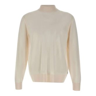 HUGO BOSS Pull &agrave; col roul&eacute; en laine vierge - Homme - Pulls - Beige - Taille: S