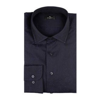 Etro Cotton Shirt - - Shirts - Herren - Blau - M