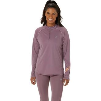 Asics Damen T-Shirt ICON 1/2 ZIP LS TOP