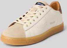 Blauer Sneaker aus Leder-Mix mit Logo-Detail Modell Lowell