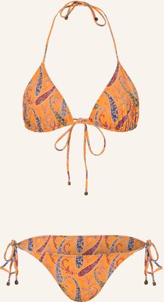 Etro Etro Triangel-Bikini orange