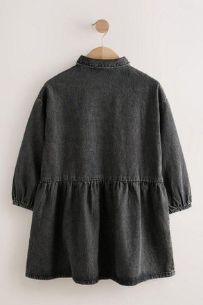 Next Jeanskleid Hemdblusenkleid aus Denim mit Strasssteinen (1-tlg)