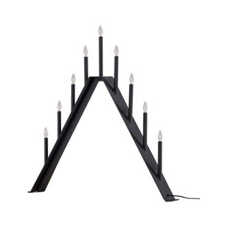 Paris Prix Paris Prix - Lampe &agrave; Poser Bougeoir D&eacute;co Are 64cm Noir