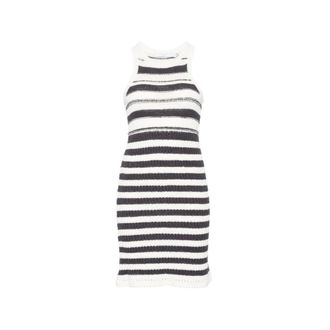 Iro Iro, Femme, Robes, Multicolore, Taille: 42 FR Round Neck Sleeveless Racerback Fringe Trim Dress