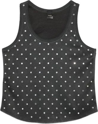 Pinko Pinko, Femme, Tops, Noir, Taille: 36 FR D&eacute;bardeurs