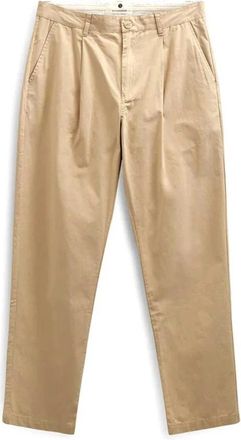 Anerkjendt Homme, Pantalons, Beige, Taille: L Pantalon Droit en Popeline