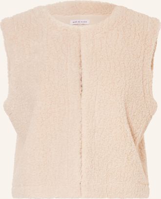 Mrs & Hugs Mrs & Hugs Teddyfell-Weste beige