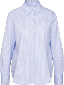 Seidensticker Regular Fit Langarm Bluse Blouse, Bleu, 38 Femmes