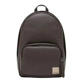 Emporio Armani Sac &agrave; dos Boteh effet martel&eacute; - unisex - Sacs - Brun - Taille: ONE Size