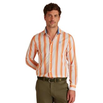 Vicomte A Chemise Cairo - Homme - Chemises - Orange - Taille: S