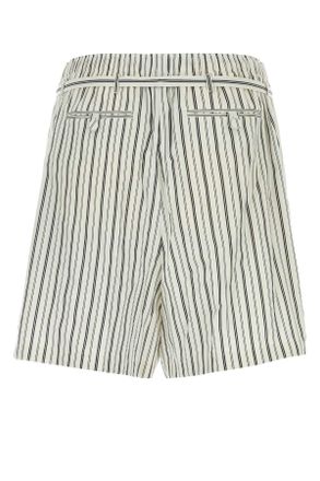 Saint Laurent Striped Poplin Bermuda Shorts