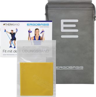 Theraband Thera-Band Original 2,5m gelb + Original 24-seitiges &Uuml;bungsbuch gratis