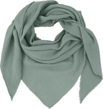 Glamexx24 Damenschal Musselin Dreieck Schal, XXL Schal verschiedenen Farben Halstuch Winterschal aus Baumwolle Hergestellt in Italien