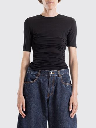 Alaia T-shirt slim fit en jersey stretch avec fronces et col rond