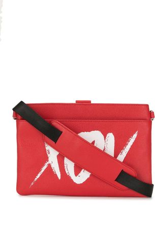 Ports V sac &agrave; bandouli&egrave;re &agrave; imprim&eacute; graphique - Rouge