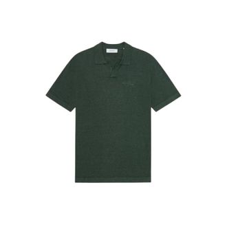 Les Deux Homme, Tops, Vert, Taille: XL Signature Knit Polo
