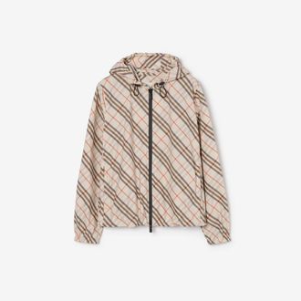 Burberry Veste &agrave; capuche Salcombe Check, Size: XL