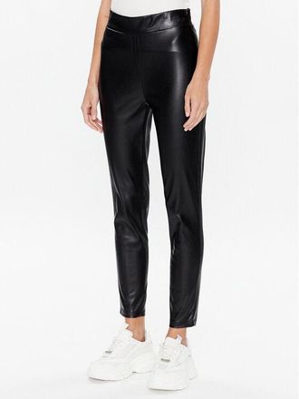 DKNY Hose aus Kunstleder P2HKTO61 Schwarz Slim Fit