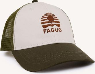 Faguo Casquette olive & kaki coton - TRUCKER CAP