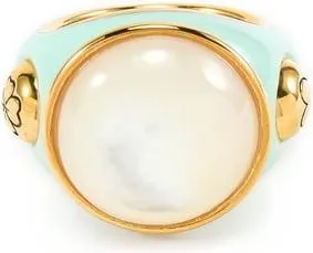 Aur&eacute;lie Bidermann Bague Dysie en laiton et plaqu&eacute; or