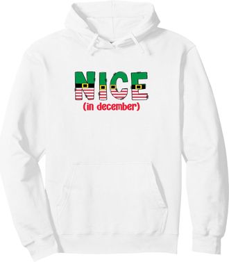BDAZ Nice In December Lustiger sarkastischer Weihnachtsmann Elf Pullover Hoodie