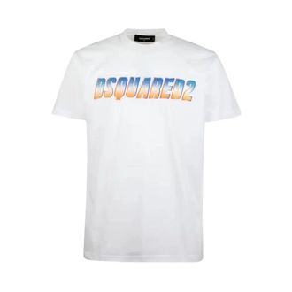 Dsquared2 Sparkle Logo Cool Fit T-Shirt - - Tops - Herren - Wei&szlig; - L