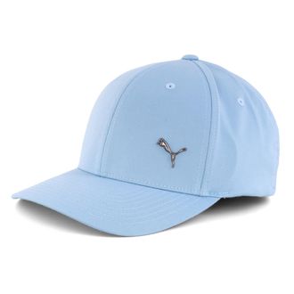 Puma Unisex Metal Cat Flexfit Cap - Baseballkappe (Blue wash, L-XL)