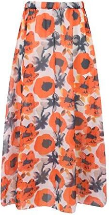 Generic Robes boh&egrave;me 2026 pour femmes, jupe longue pliss&eacute;e taille haute imprim&eacute;e, d&eacute;contract&eacute;e, plage, a, XL