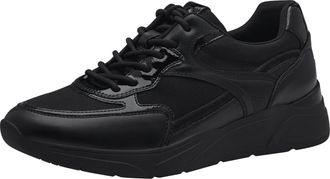 Tamaris Damen Sneaker bequem; Black Uni, EU 36