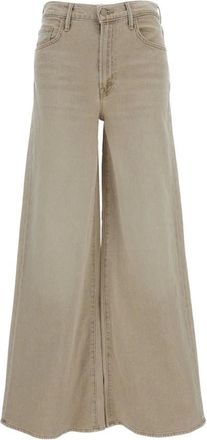 Mother Femme, Jeans, Beige, Taille: W28 Wide Jeans
