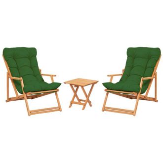 Dmora Gartensitzgruppe Lyncis, 2-Sitzer Outdoor-Sofa, Gr&uuml;n