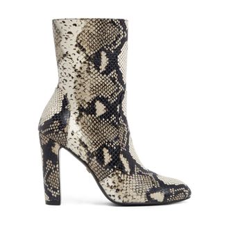 Stuart Weitzman Femme, Chaussures, Gris, Taille: 37 EU Vida 100 ZIP Bootie