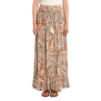 Molly Bracken Femme, Jupes, Multicolore, Taille: 38 FR Gonna Lunga Fantasia Fiori