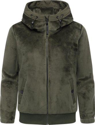 Ragwear Fleecejacke Cousy Short Bonded &Uuml;bergangsjacke mit kuscheligem Teddyfell-Innenfutter