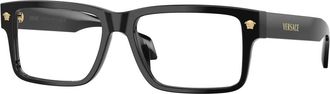 Versace Homme, Accessoires, Noir, Taille: 56 MM Square Optical Frame