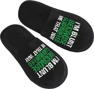 Generic Pantoufles Femmes Je suis franche parce que Dieu ma faite comme &ccedil;a. Antid&eacute;rapant Chaussons en Feutre Classiques &eacute;l&eacute;gant Pantoufles Maison Int&eacute;rieur Fe