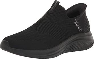 Skechers Homme Ultra Flex 3.0 Smooth Step Hands Free Slip-ins Mocassin, Noir/Blanc, 41 EU Large