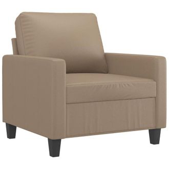 vidaXL vidaXL Sessel Cappuccino-Braun 60 cm Kunstleder