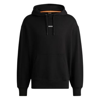 HUGO BOSS French Terry Fleece Hoodie - - Sweatshirts & Hoodies - Herren - Schwarzk - XL