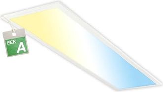 Briloner LED Deckenleuchte Effizienzklasse A, ca. 50.000h Licht, 12,6W, 2860lm, Fernbedienung, dimmbar, warmweiß bis kaltweiß, LED Lampe, LED Panel, Wohnzimmer