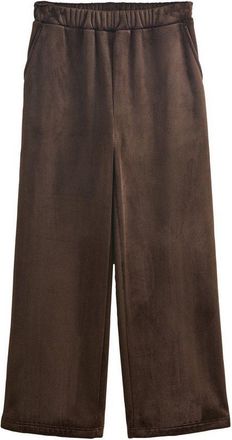 Next Jogginghose Weiche Cordhose mit weitem Bein, Kurzgröße (1-tlg)