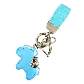 Generic Porte-cl&eacute;s en cuir pour sac &agrave; main, sac fourre-tout, bleu, taille unique