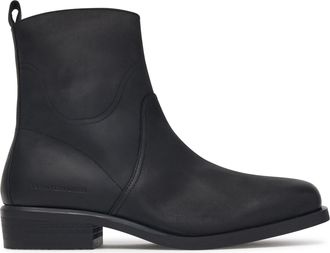 Tommy Hilfiger Stiefeletten Tommy Hilfiger Hilfiger Dressy Lth Biker Boot FM0FM06077 Schwarz