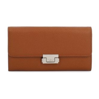 Kazar Oblong Geldb&ouml;rse mit Klappe - - Accessories - Damen - Braun - ONE SIZE