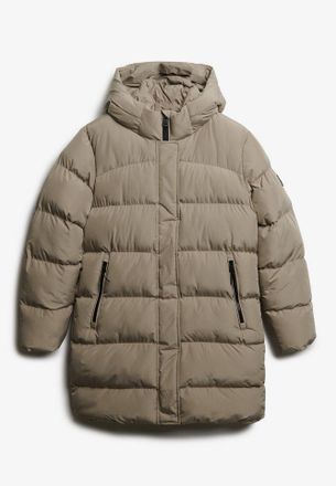 Superdry Steppjacke HOODED SPORTS PUFFER MID JKT mit hochschlie&szlig;endem Kragen, aus Polyester und Kunstfaser, Relaxed Fit