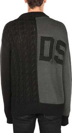 GCDS Logo Inlay Sweater - Gray