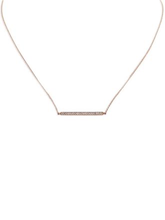 Luxury Bazaar collier en or rose 14ct pavé de diamants