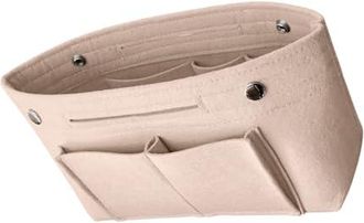 Hemobllo Paquet De Rangement En Feutre Multifonctionnel Beige Grosse Taille Organisateur De Cosmétiques Et Pochette Intérieure Pour Paquet à Main Accessoires D