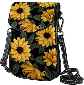 Generic Petit sac à bandoulière en cuir pour femme, imprimé libellule, sac à bandoulière décontracté avec sangle réglable, pour le shopping, la randonnée, un 