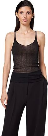 Alpha Studio Femme, Tops, Noir, Taille: 40 FR Canotta Scollo a V